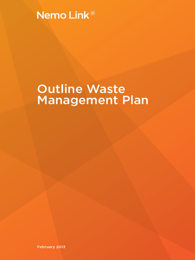 Outline Waste Management Plan | PDF | Waste Management | Waste