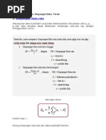 Rumus dan Pengertian Koefisien Variasi | PDF