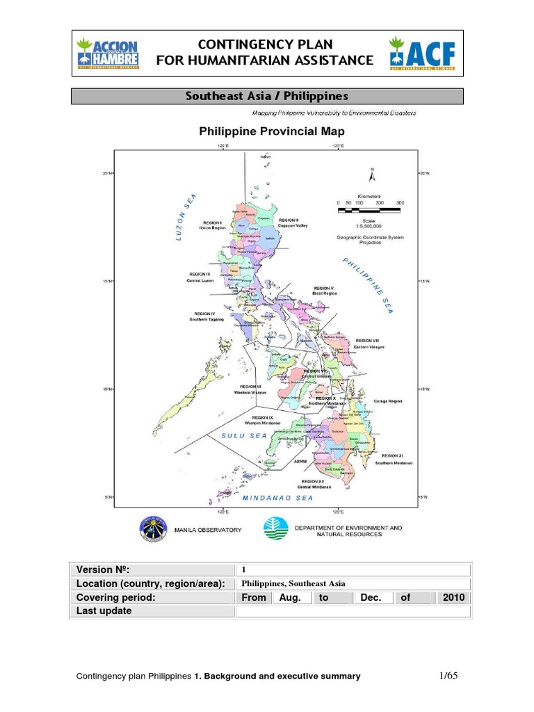 01 - Contingency Plan Phillipines | PDF | Disaster Risk Reduction ...
