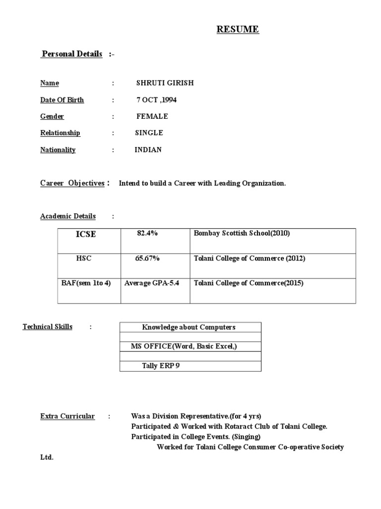 RESUME Graduation | PDF | Career & Growth