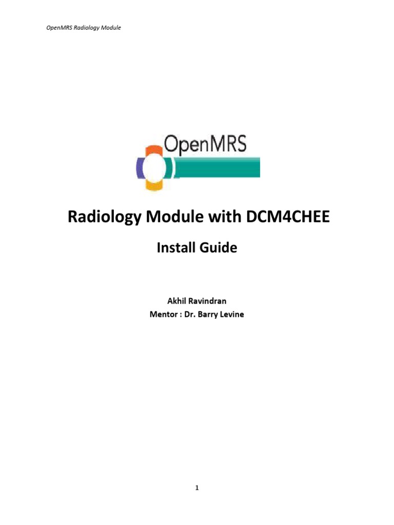 Install Guide Openmrs Pdf My Sql Computing