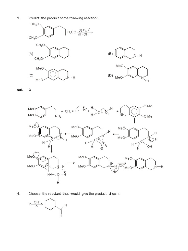 Predicting Reaction Products in Chemistry | PDF | Science & Mathematics ...