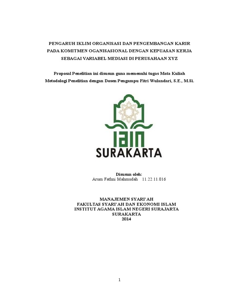 Contoh Proposal Metopen | PDF