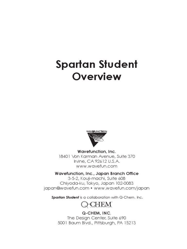 Spartan Student Overview | PDF | Protein Data Bank | Computational ...