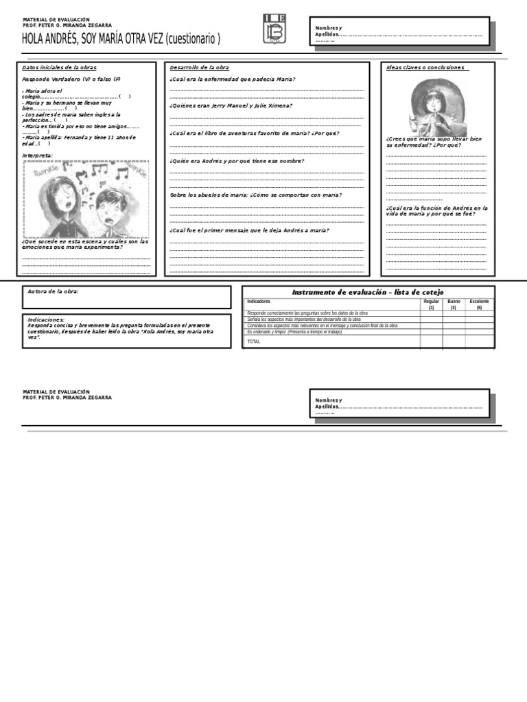 Hola Andres Soy Maria Otra Vez | PDF