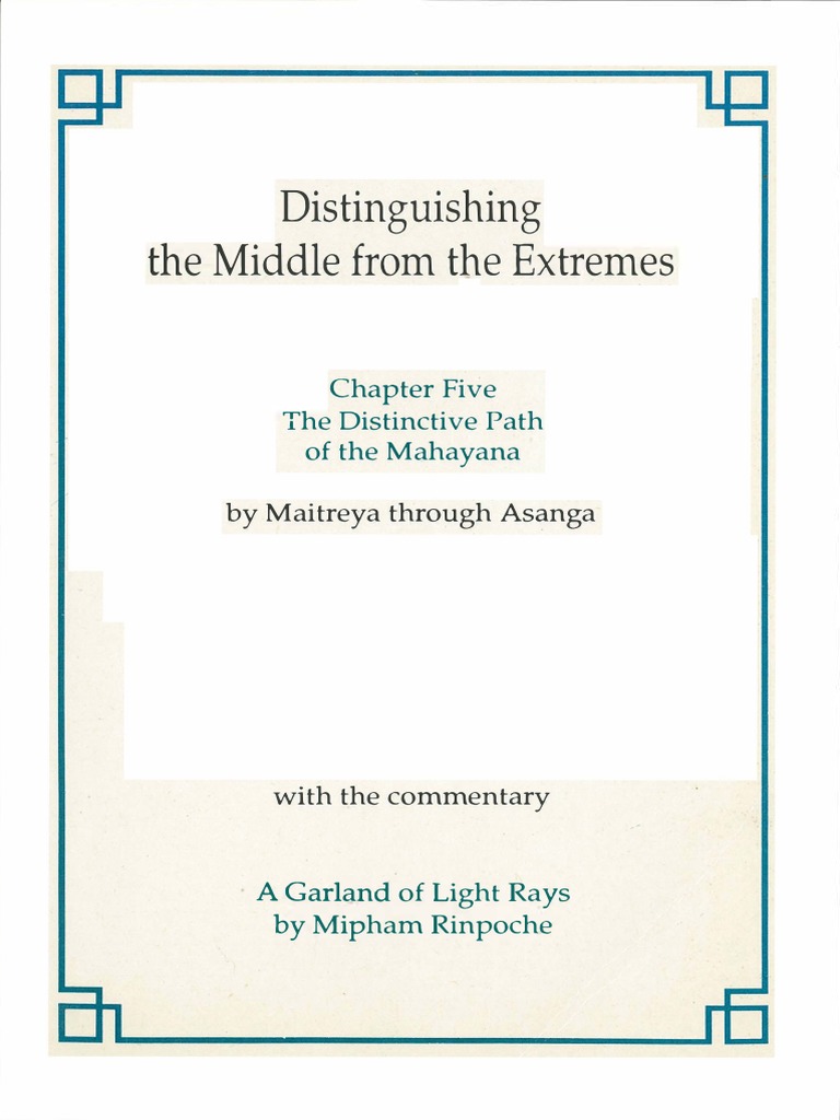Distinguishing The Middle From The Extremes CH 5 With Commentary by ...