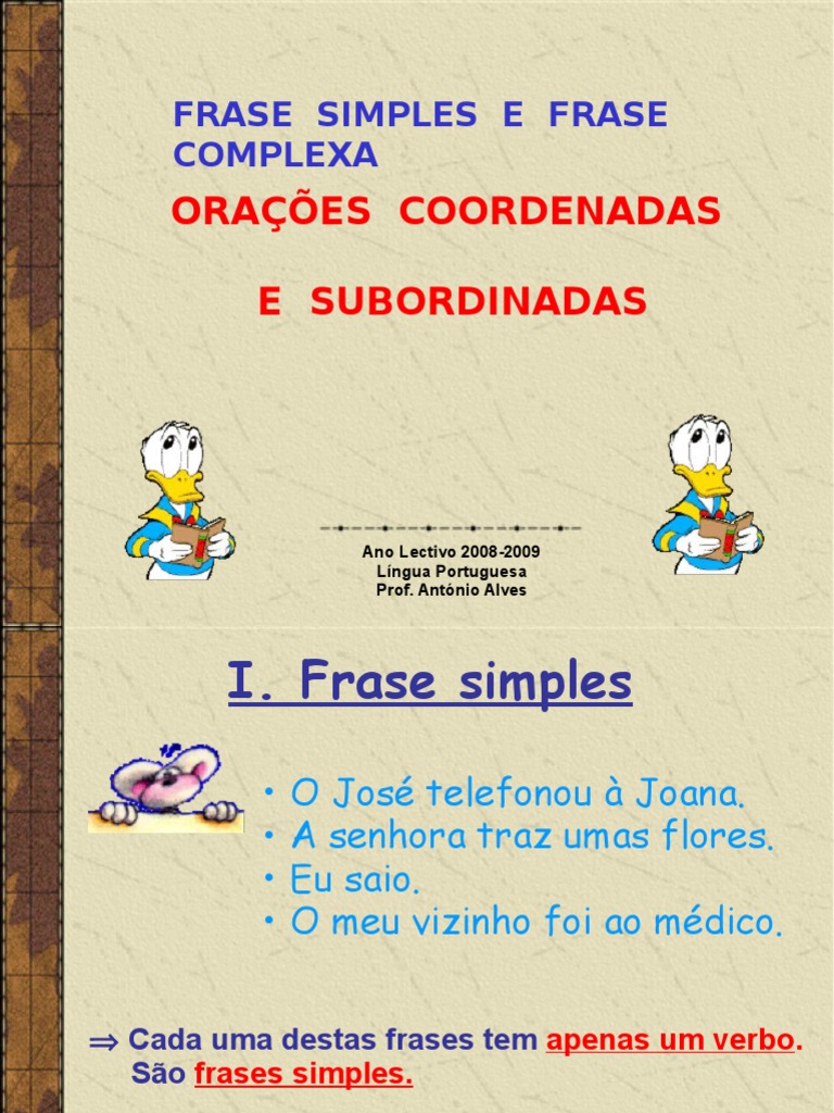 Frases Simples e Complexas em Português | PDF | Idiomas