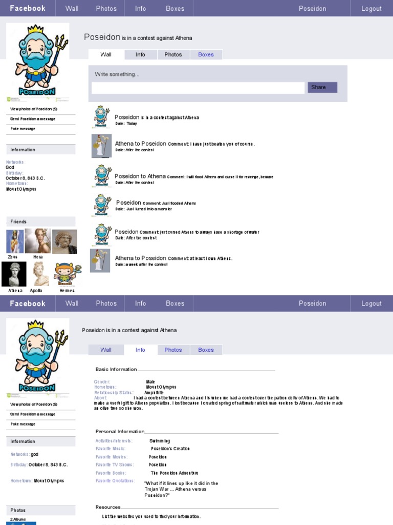 Poseidon vs. Athena: Contest Overview | PDF