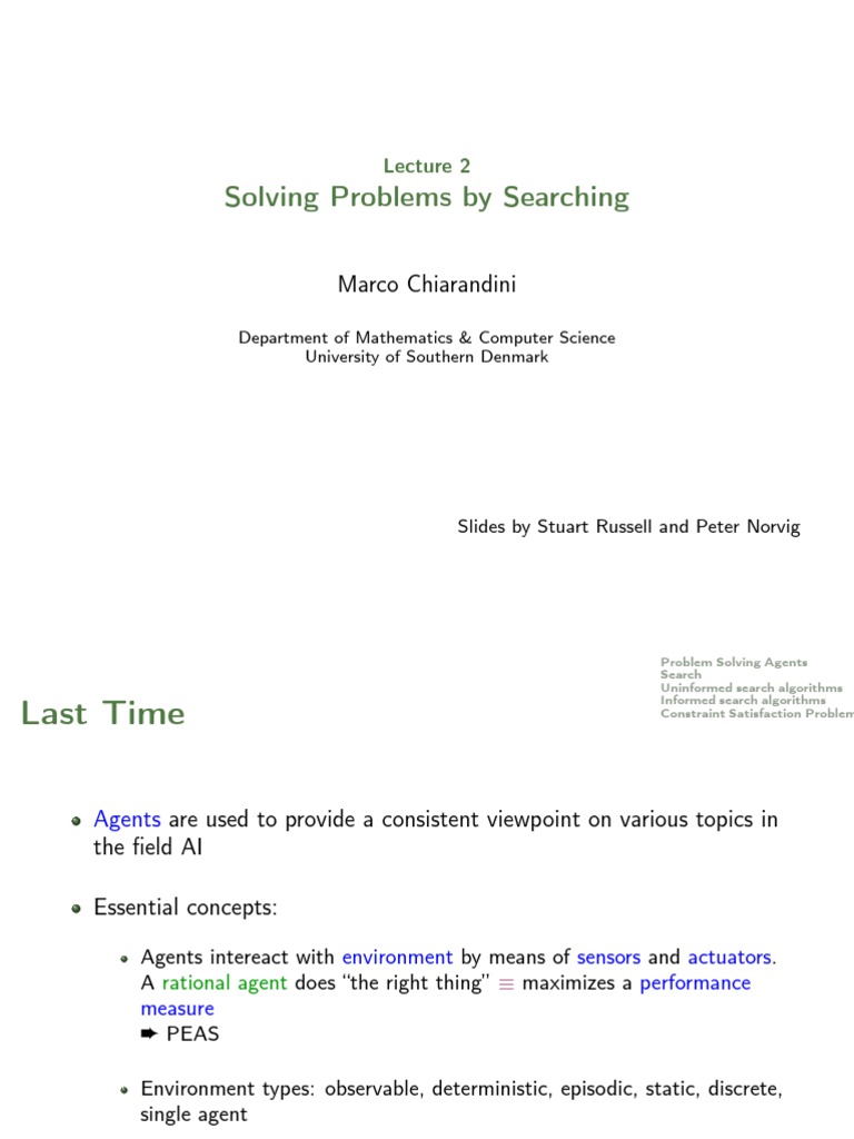 Informed and Uninformed Search | PDF | Theoretical Computer Science ... Informed and Uninformed Search | PDF | Theoretical Computer Science ...
