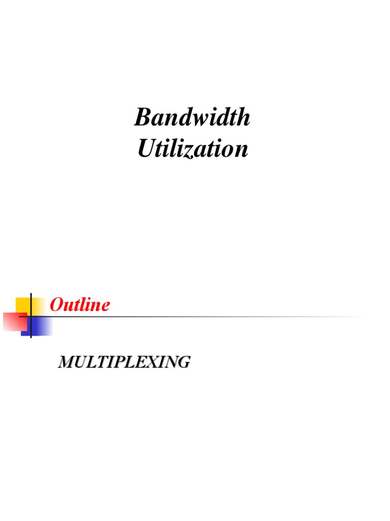 Multiplexing | PDF | Multiplexing | Modulation