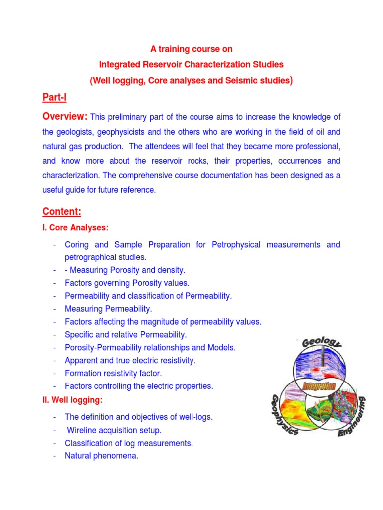 Integrated Reservoir Characterization Studies PDF | PDF | Reflection ...