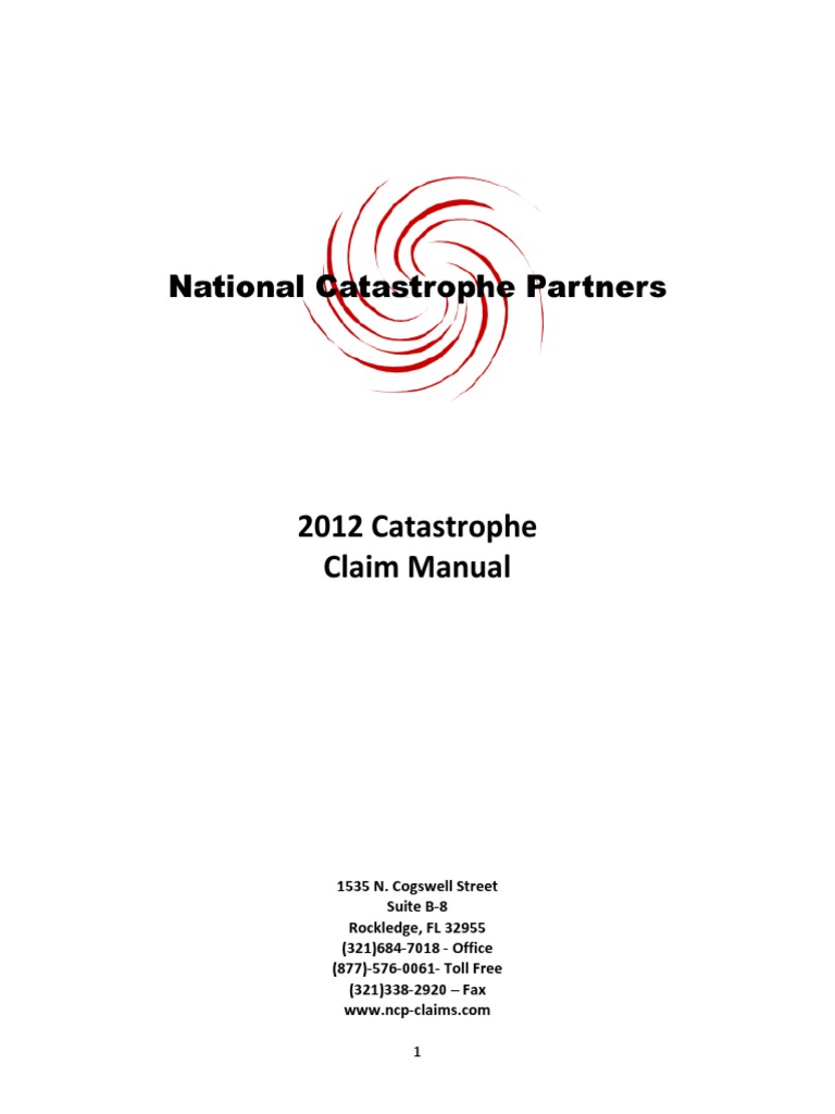 2012 CAT Manual With Forms Library | PDF | Insurance | Email