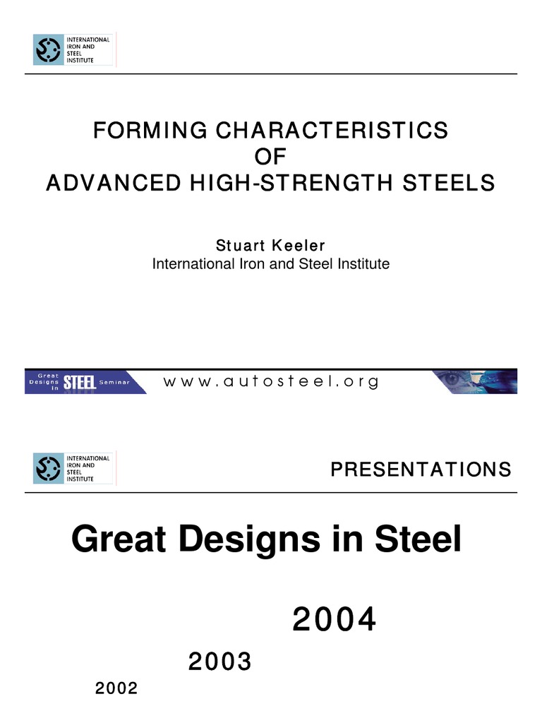 Forming Characteristics of Advanced High-Strength Steels | PDF | Steel ...