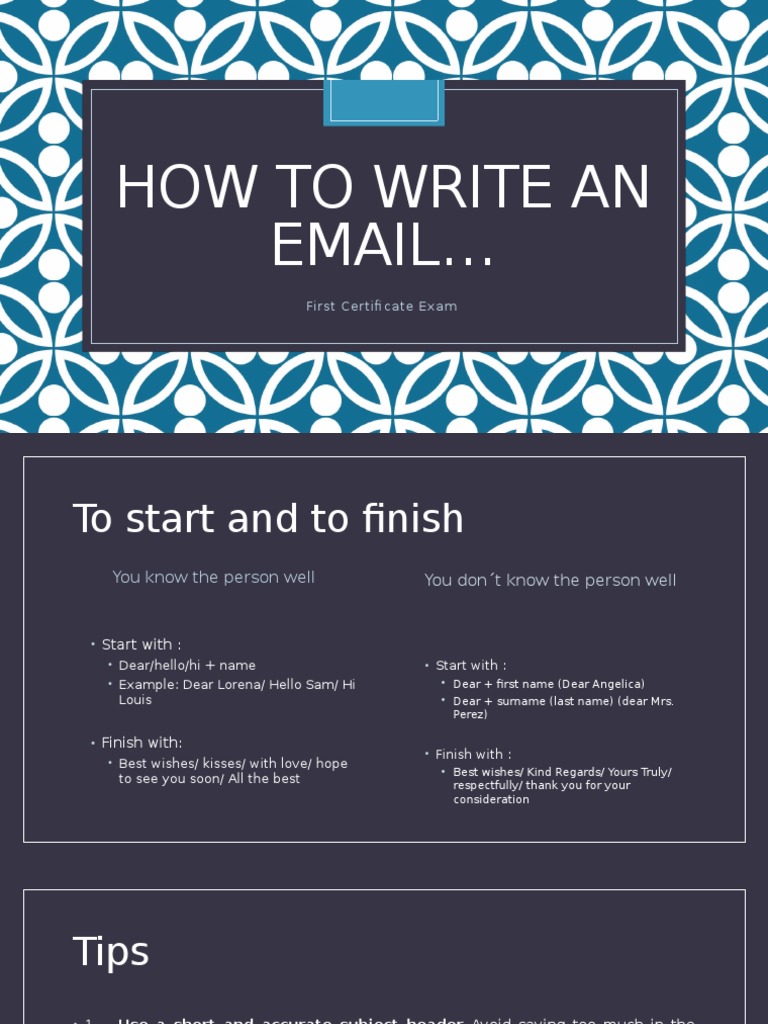 Email Writing Tips for Beginners | PDF | Self-Improvement