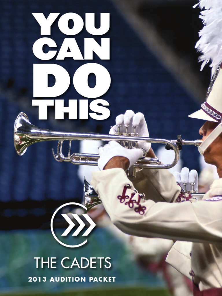 2013 Cadets Audition Packet - FRONT ENSEMBLE PDF | PDF | Audition | Leisure