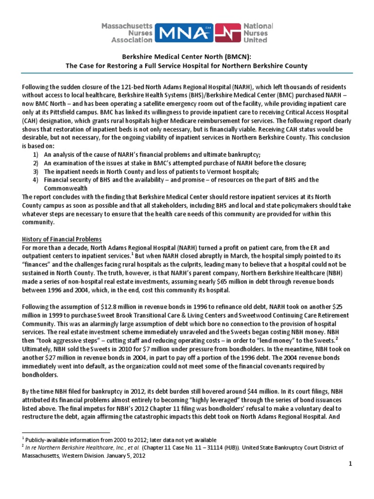 BMC North Viability Report | PDF | Hospital | Patient