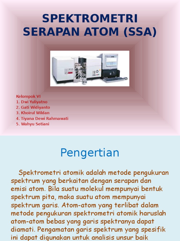 Spektrometri Serapan Atom (Ssa) | PDF