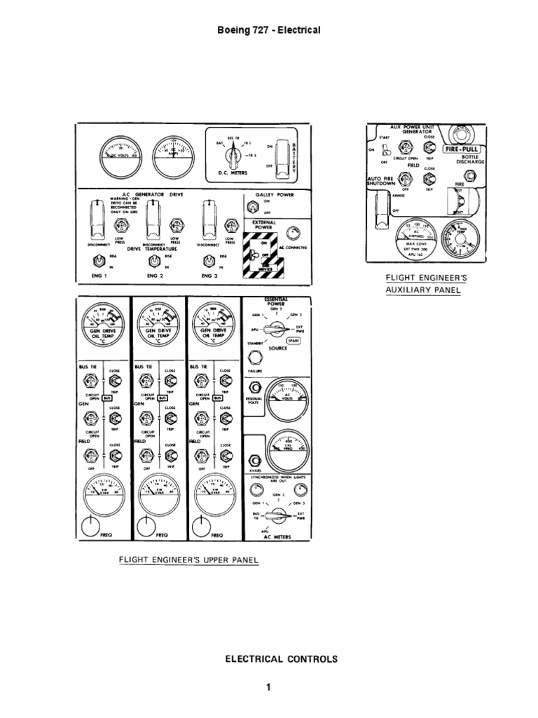 Boeing 727 Electrical Systems Guide | PDF