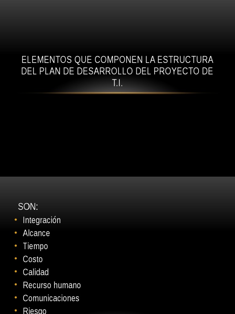Estructura de Un Proyecto | PDF | Planificación | Presupuesto