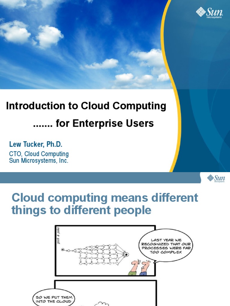 Intro To Cloud - Enterprise | PDF | Software As A Service | Cloud Computing