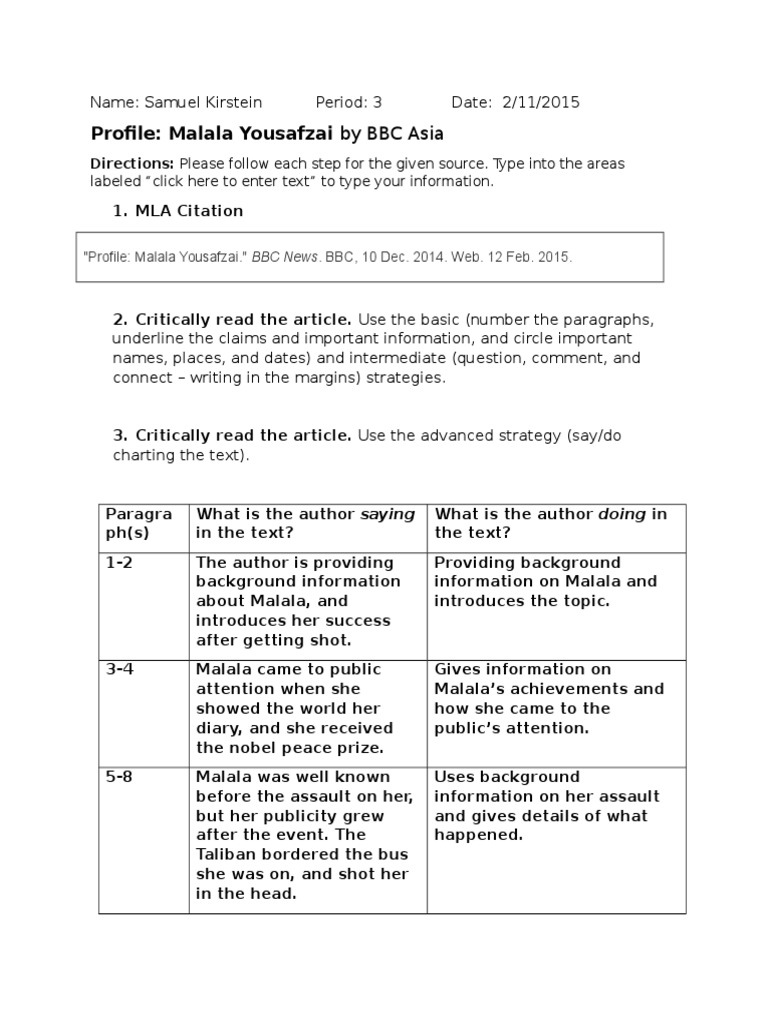 Sayingdoubtingmalala | PDF | Malala Yousafzai | Communication