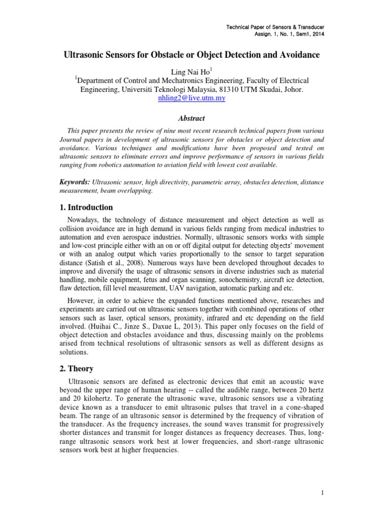 Journal Paper Format | PDF | Ultrasound | Frequency