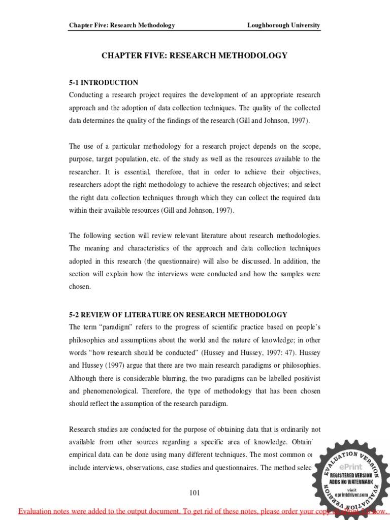 Chapter Five: Research Methodology: 5-1 Introduction | PDF | Survey ... Chapter Five: Research Methodology: 5-1 Introduction | PDF | Survey ...