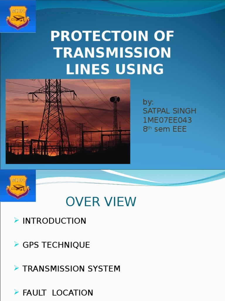 Protection of Transmission System Using Gps | PDF | Global Positioning ...