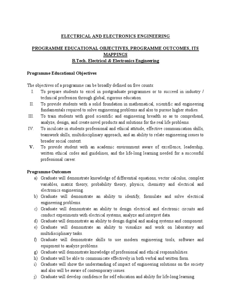 22 Peos Pos and Mapping Eee | PDF | Engineering | Postgraduate Education