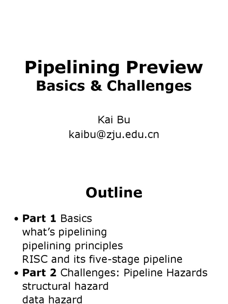 Pipelining Basics and Challenges | PDF | Instruction Set | Central Processing Unit