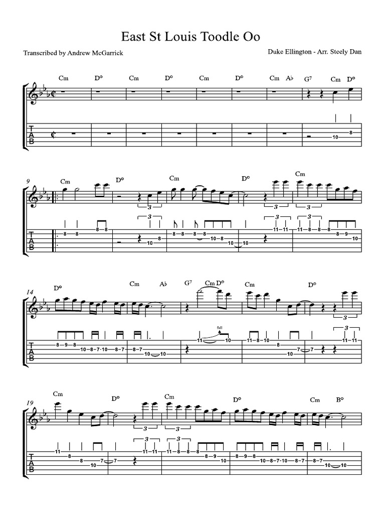 East ST Louis Toodle-Oo - Score | PDF