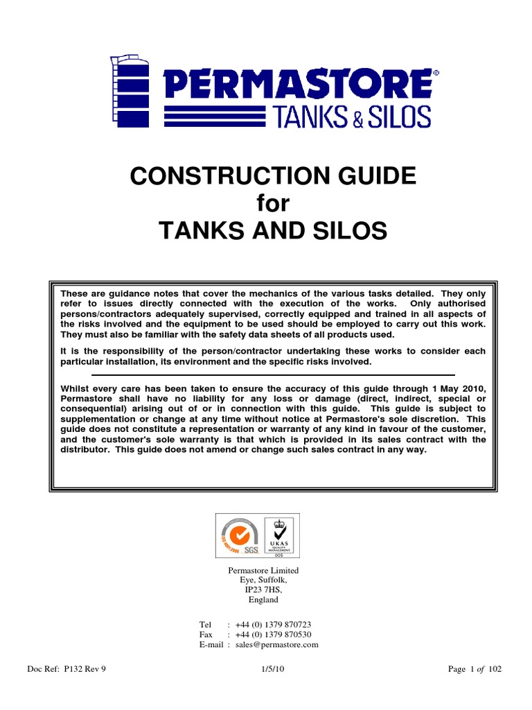 Permastore Construction Guide | Download Free PDF | Screw | Concrete