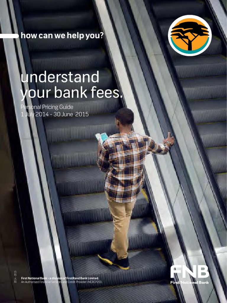 FNB Banking Fees Overview 2014-2015 | PDF | Debit Card | Cheque