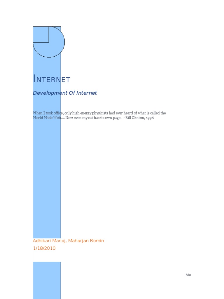 Development of Internet | PDF | File Transfer Protocol | Internet