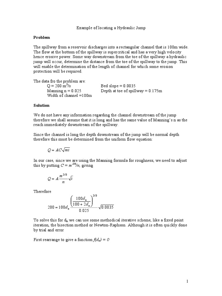 Backwater Curve Example | PDF | Teaching Methods & Materials Backwater Curve Example | PDF | Teaching Methods & Materials