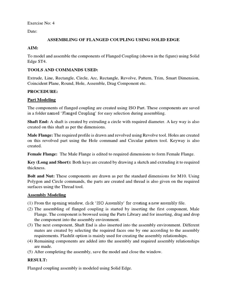 Assembly Modeling Procedure | PDF