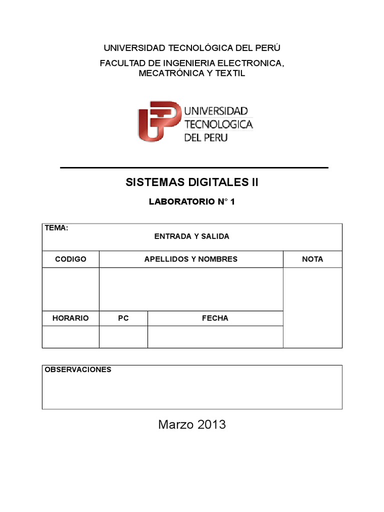Sistemas Digitales | PDF | Métodos y materiales de enseñanza | Informática