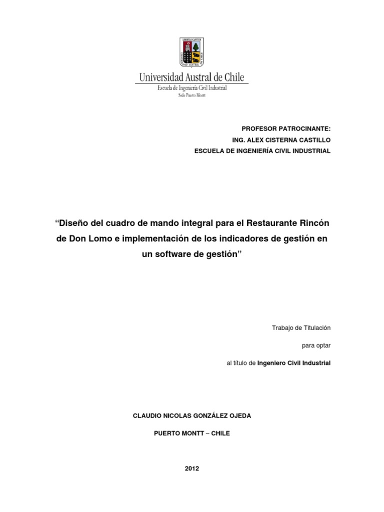 Balanced Scorecard Restaurant Bpmfcig643d | PDF