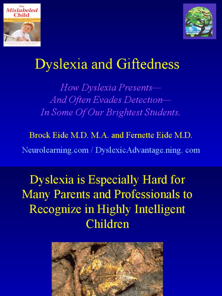 Dyslexia and Giftedness | PDF | Dyslexia | Intellectual Giftedness