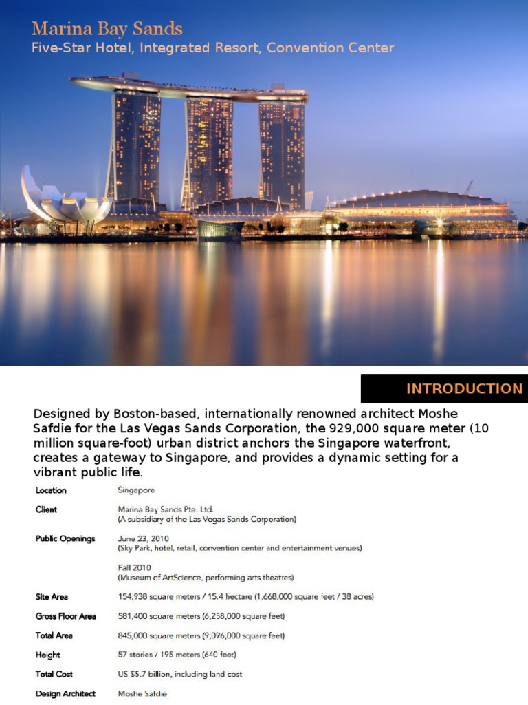 Marina Bay Sands | PDF | Hotel And Accommodation | Leisure