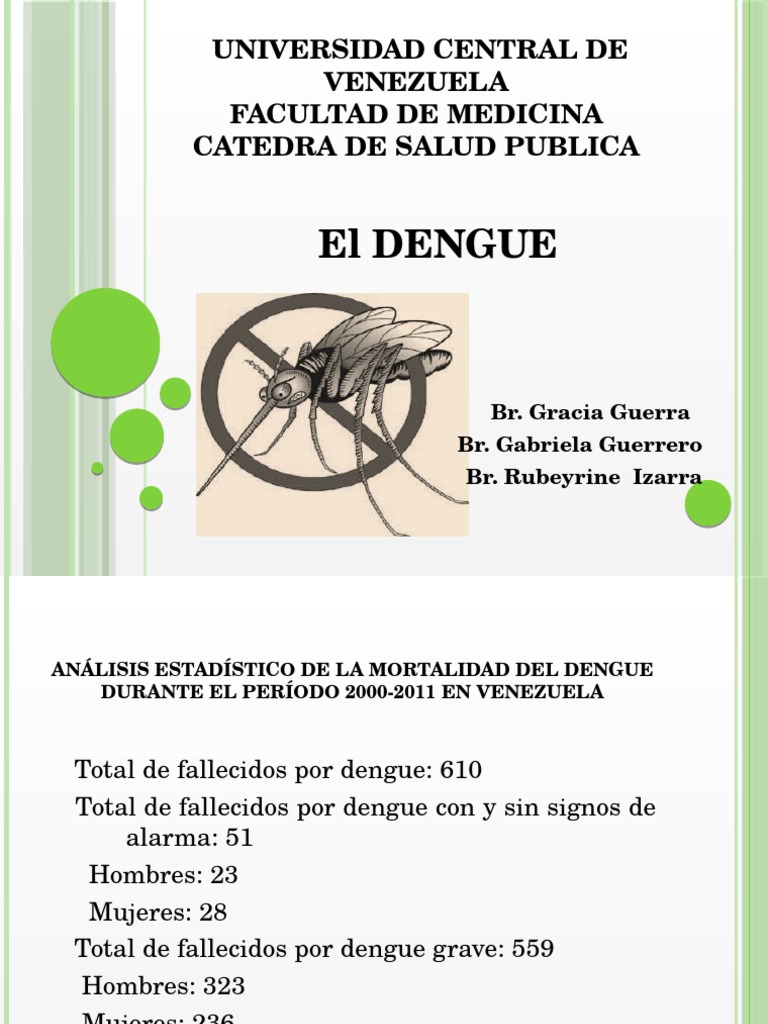 Mortalidad del dengue en Venezuela 2000-2011 | PDF | Microbiología ...