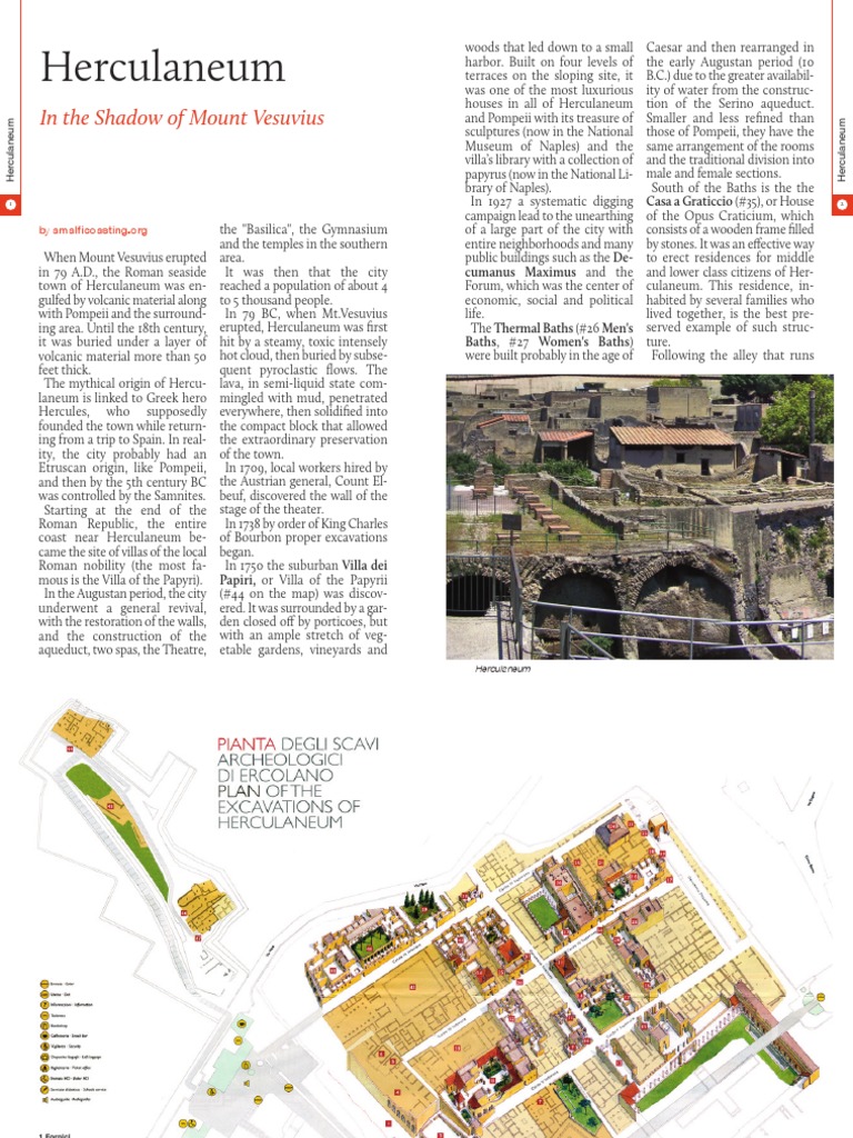 Herculaneum Guide | PDF | Pompeii | Mount Vesuvius