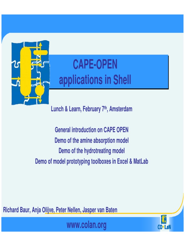 CAPE-OPEN Simulation Details | PDF | Simulation | Microsoft Excel