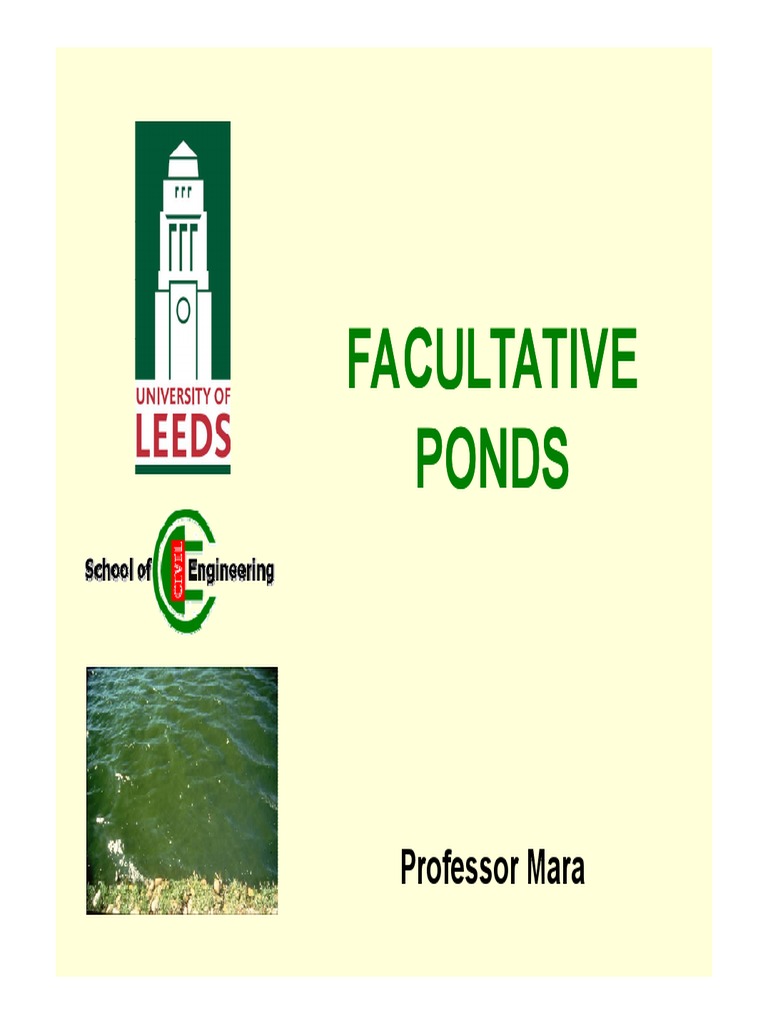 Facultative Ponds | Sewage Treatment | Algae | Free 30-day Trial | Scribd