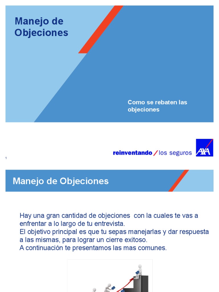 Manejo de Objeciones Del Seguro de Vida Axa | Póliza de seguros | Seguro