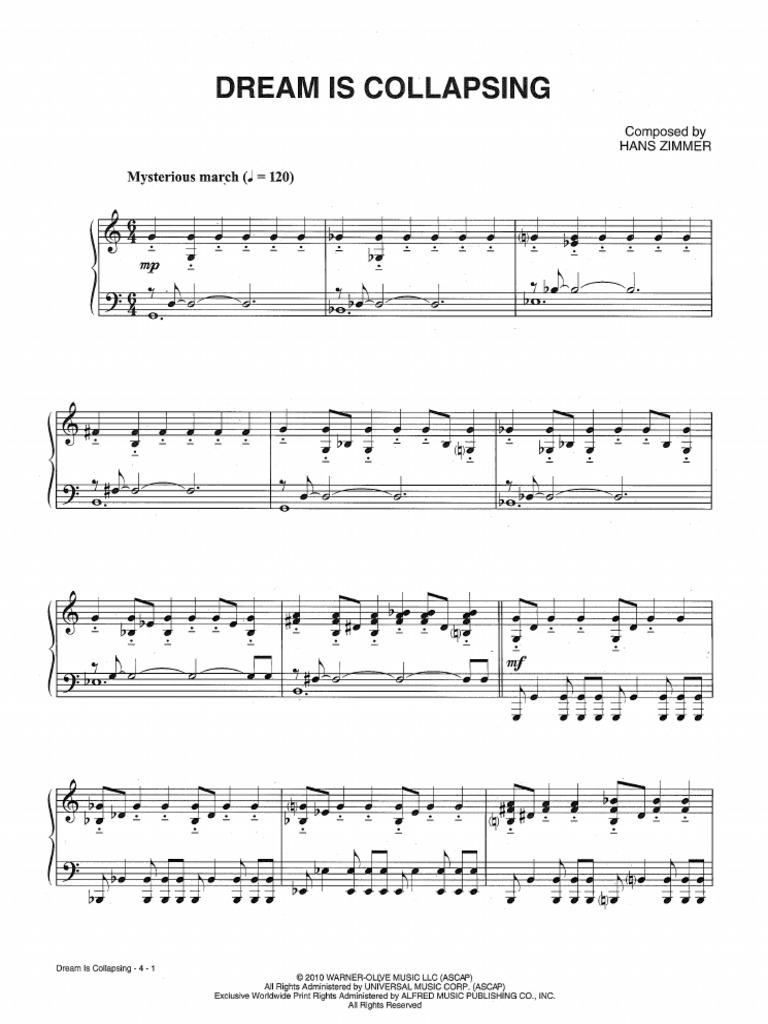 Hans Zimmer - Inception | PDF