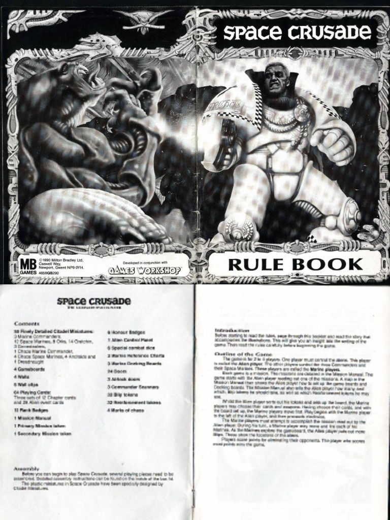 Space Crusade Rule Book | PDF | Tabletop Games | Board Games