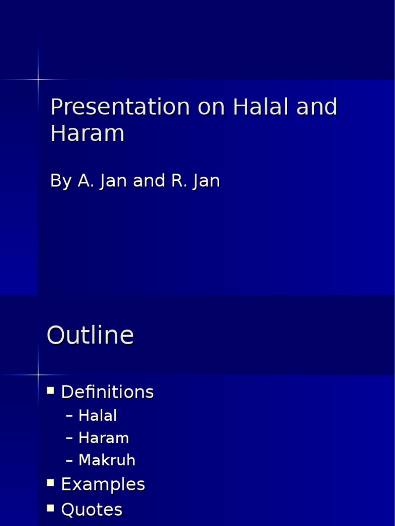 Halal and Haram: Definitions and Examples | PDF | Abrahamic Religions ...