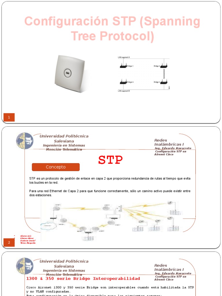 Configuracion STP | PDF | Red de arquitectura | Estándares de red