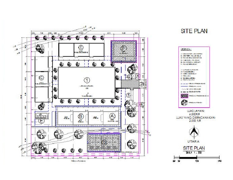 Contoh Site Plan Sekolah | PDF